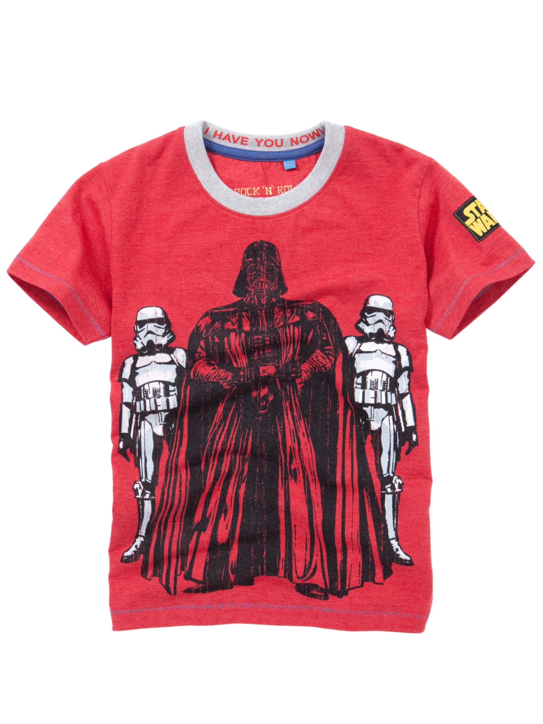John Lewis Boy Darth Vader T-Shirt, Red - review, compare prices, buy ...